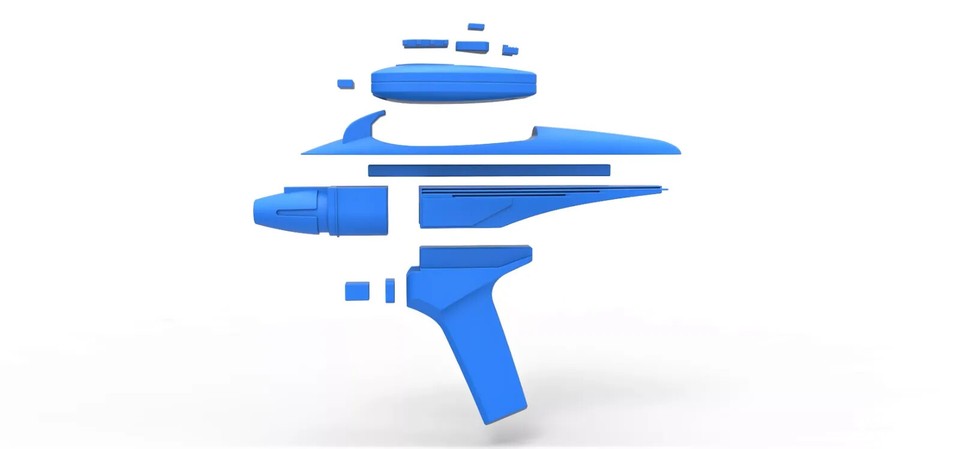 Phaser Type II from Star Trek III The Search for Spock 1984 3D Printed ...