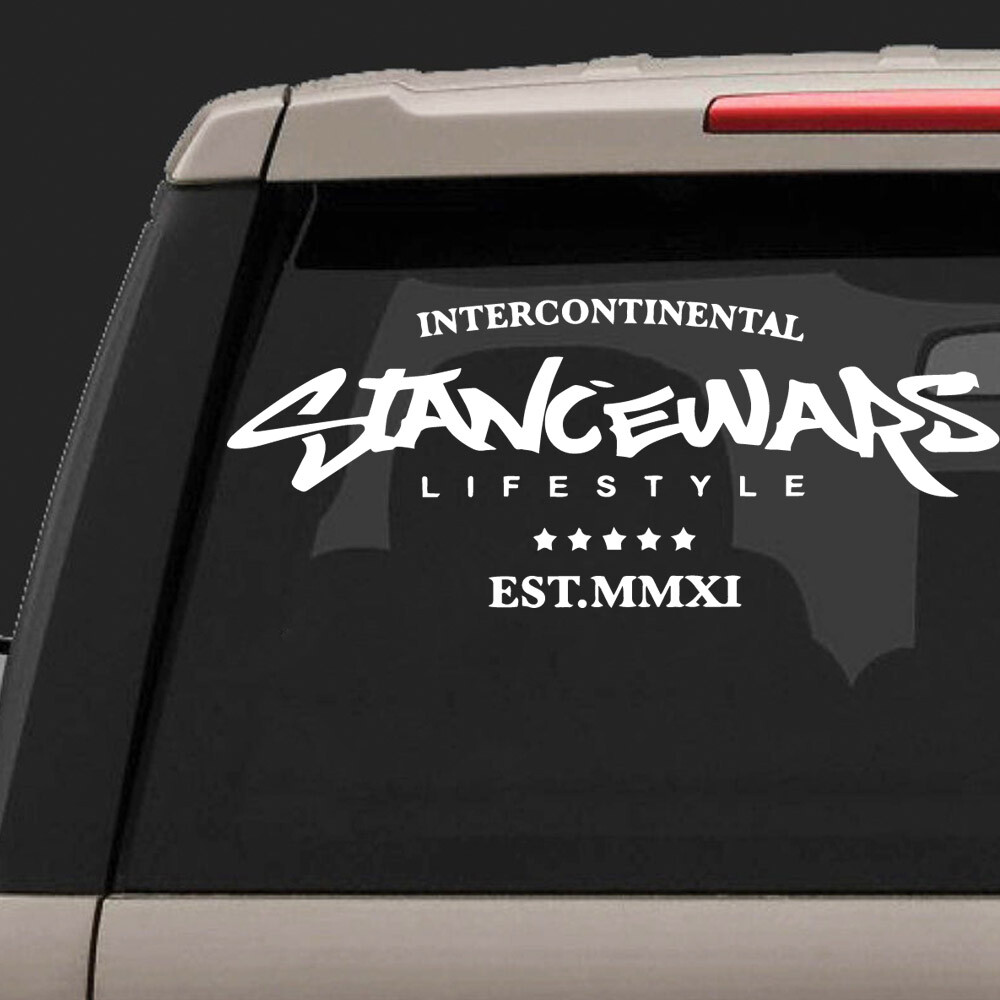 "Stancewars" Car Vinyl Door Fender Window Decal Windshield Sticker ...