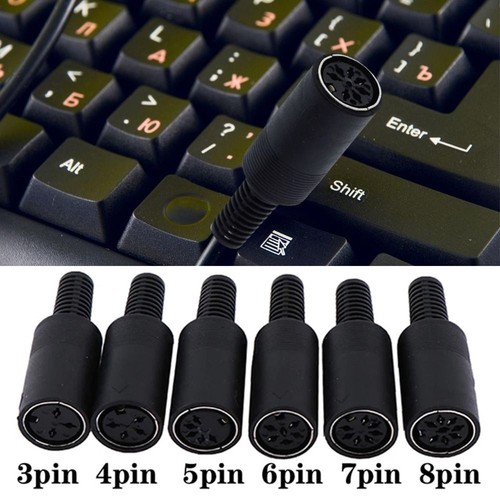 3pin 4pin 5pin 6pin 7pin 8 Pin Audio AV Connector Adapter DIN Connector ...