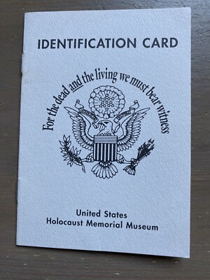 Identification Card United States Holocaust Memorial Museum | eBay
