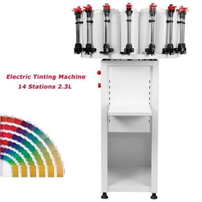 Paint Colorant Dispenser,14Station Tinting Machine,2.3L Paint Tinter ...