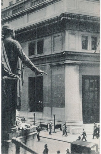NYC Wall Street Entrance To J P Morgan Banking House 1930 New York City ...