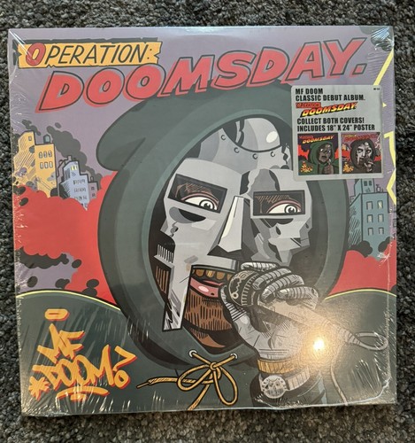 operation: doomsday (double vinyl + poster) - mf doom metal face cover ...