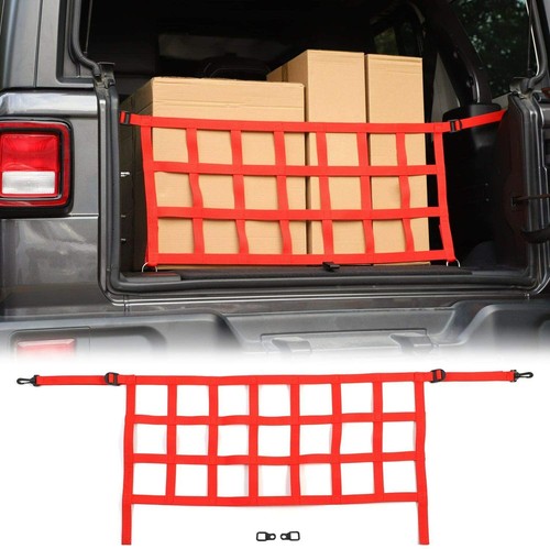 Rear Cargo Net Restraint Protective Trunk Mesh for Jeep Wrangler JL JLU ...