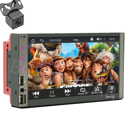 7in Touch Screen stereo Radio For CarPlay Android Auto Bluetooth FM W ...