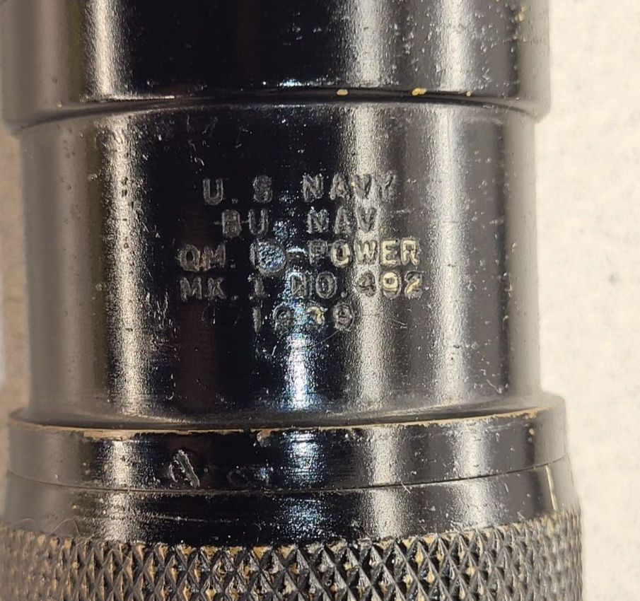 Very Nice 1939 U.S. Navy Quartermaster's Mark 1 Spyglass WWII Military ...