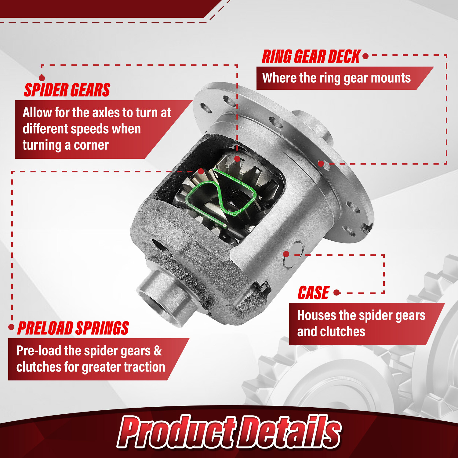 For Ford Performance 8.8" 31 Spline Rear Traction Lok Differential ...