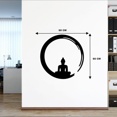 60 cm Wall Decal Sticker Meditation Buddha Wall Sticker Self Adhesive ...