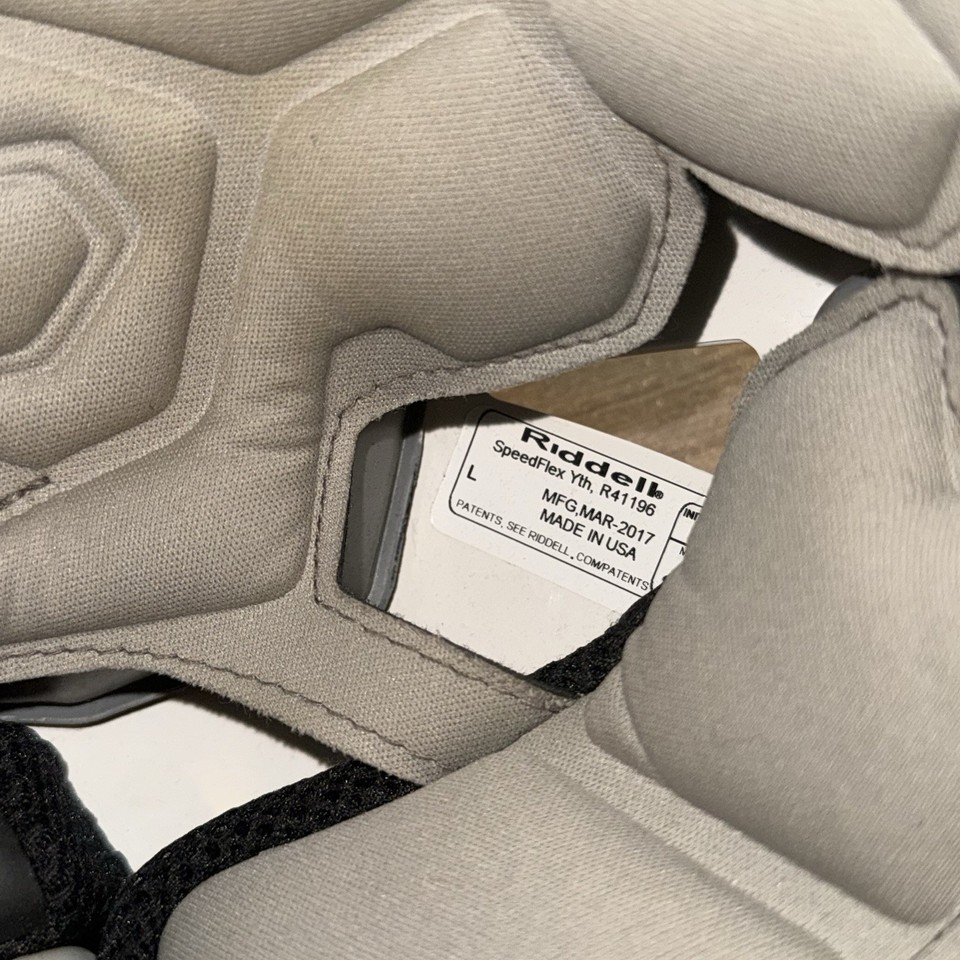 Riddell SpeedFlex Large Youth Football Helmet 2017 White Chin Strap | eBay