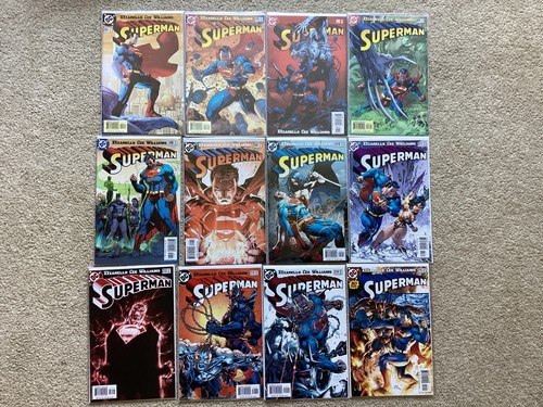 Superman #204-215 (Complete Brian Azzarello, Jim Lee) Lot x 12, For ...