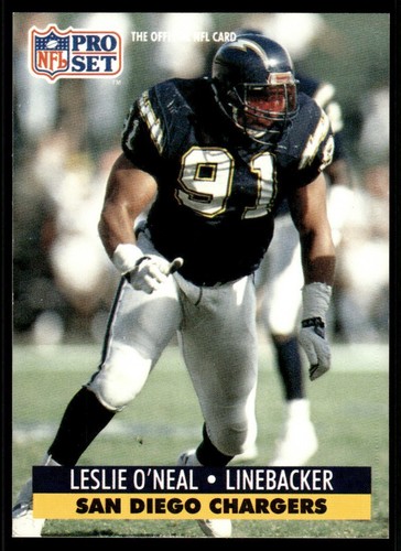 Leslie O'Neal 1991 Pro Set #286 San Diego Chargers 24348 Football Card ...
