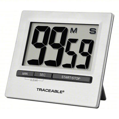 TRACEABLE Digital Timer 1/2 in x 3 in x 3 3/8 in, item 8GHH3 | eBay