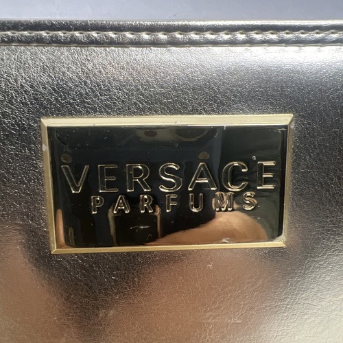 Versace Perfume Gold Metallic Wallet/Wristlet Zip Around 5X7” | eBay