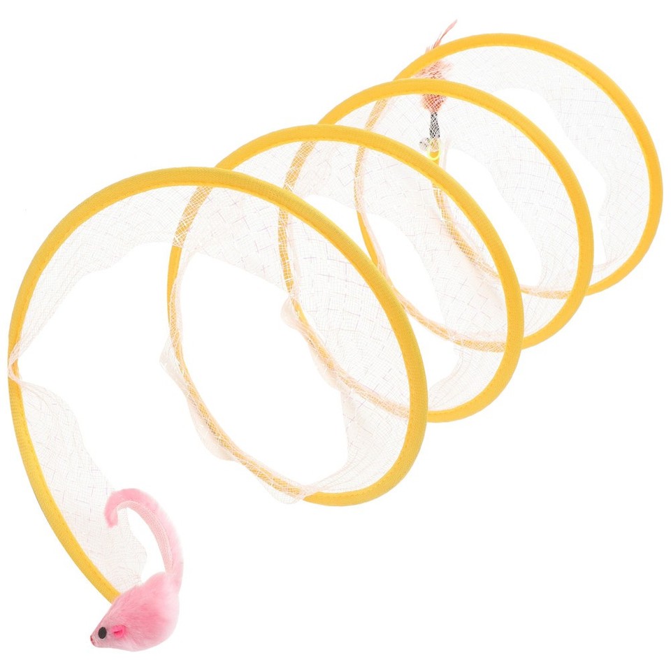 Cat Tunnel Toy Smart Interactive Entertainment for Indoor Cats Foldable ...