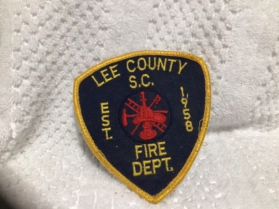 Lee County South Carolina Fire Department Patch Est. 1958 | eBay