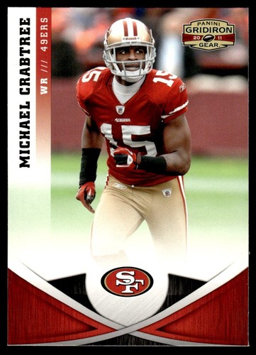 2011 Panini Gridiron Gear Michael Crabtree San Francisco 49ers #135 | eBay