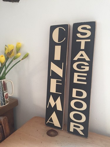 Stage Door Sign Vintage Theatre Show Cinema Old Wooden Musical Film Box ...
