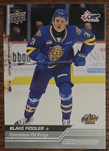 Blake Fiddler Rookie 2023-24 Upper Deck CHL Star Rookies #399 (RC) 2025 ...