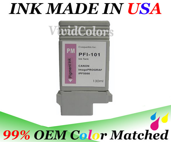 Adaptable PFI101 Ink Cartridge Photo Magenta for Canon ipf 6100 PM | eBay