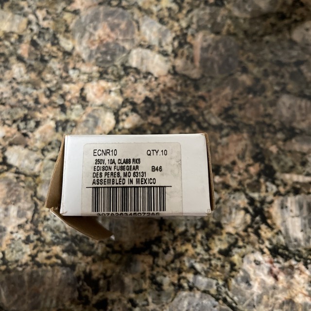 10 pack Edison FuseGear ECNR10 Fuse - 250V - 10A - Class RK5 - for sale ...