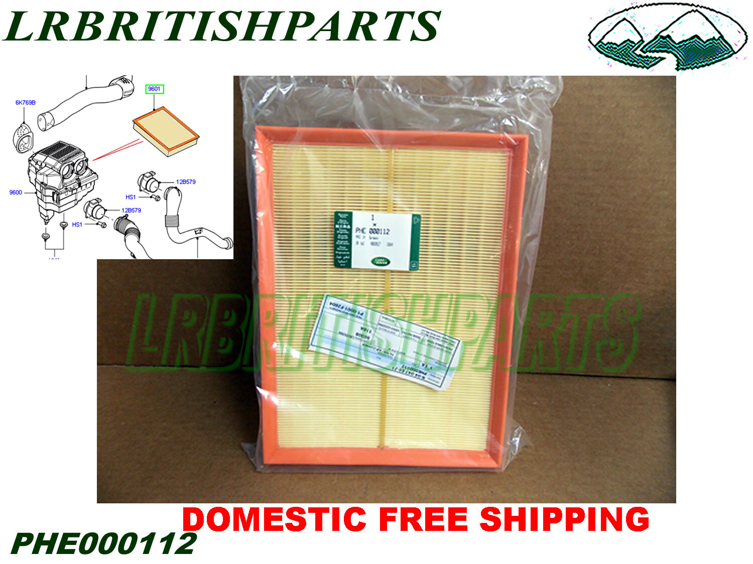 GENUINE LAND ROVER AIR FILTER RANGE ROVER RANGE ROVER SPORT LR4 LR3 ...