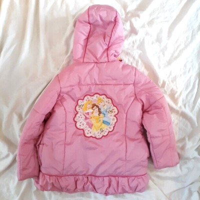 PRINCESS Coat Girl's 7/8 NWT Warm Winter Jacket Belle Aurora Cinderella ...