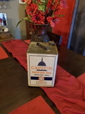 Capital Oil Atlantic Refining Company Oil Can | eBay