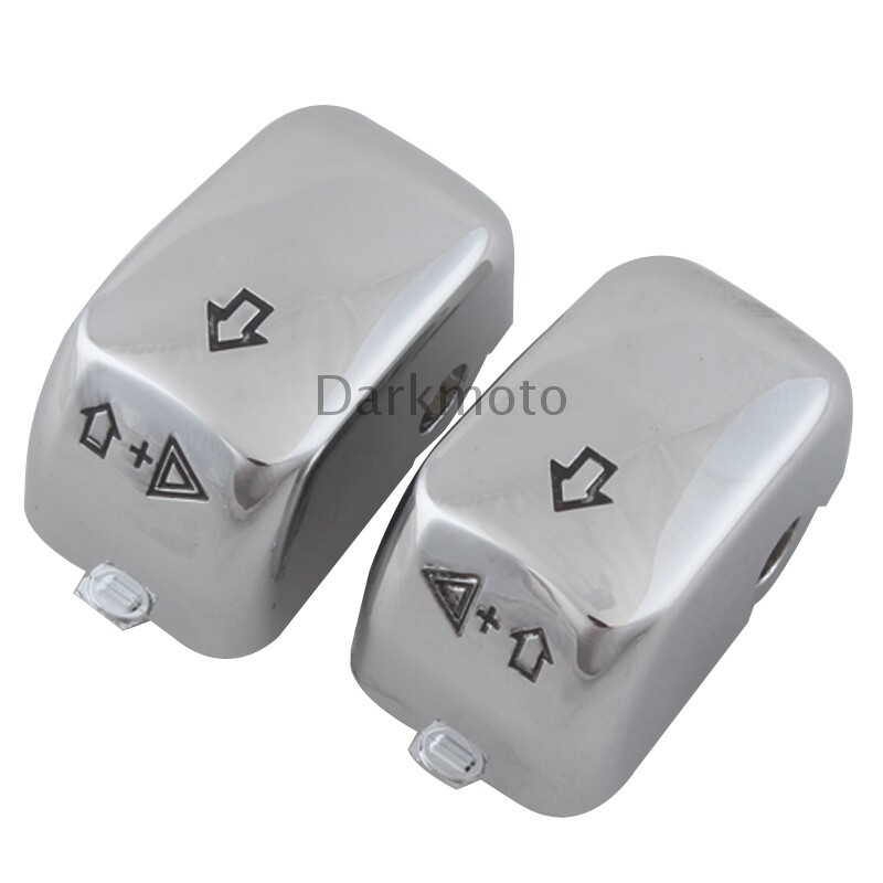 6x Hand Control Switch Housing Chrome Cap Kit For Harley Sportster ...