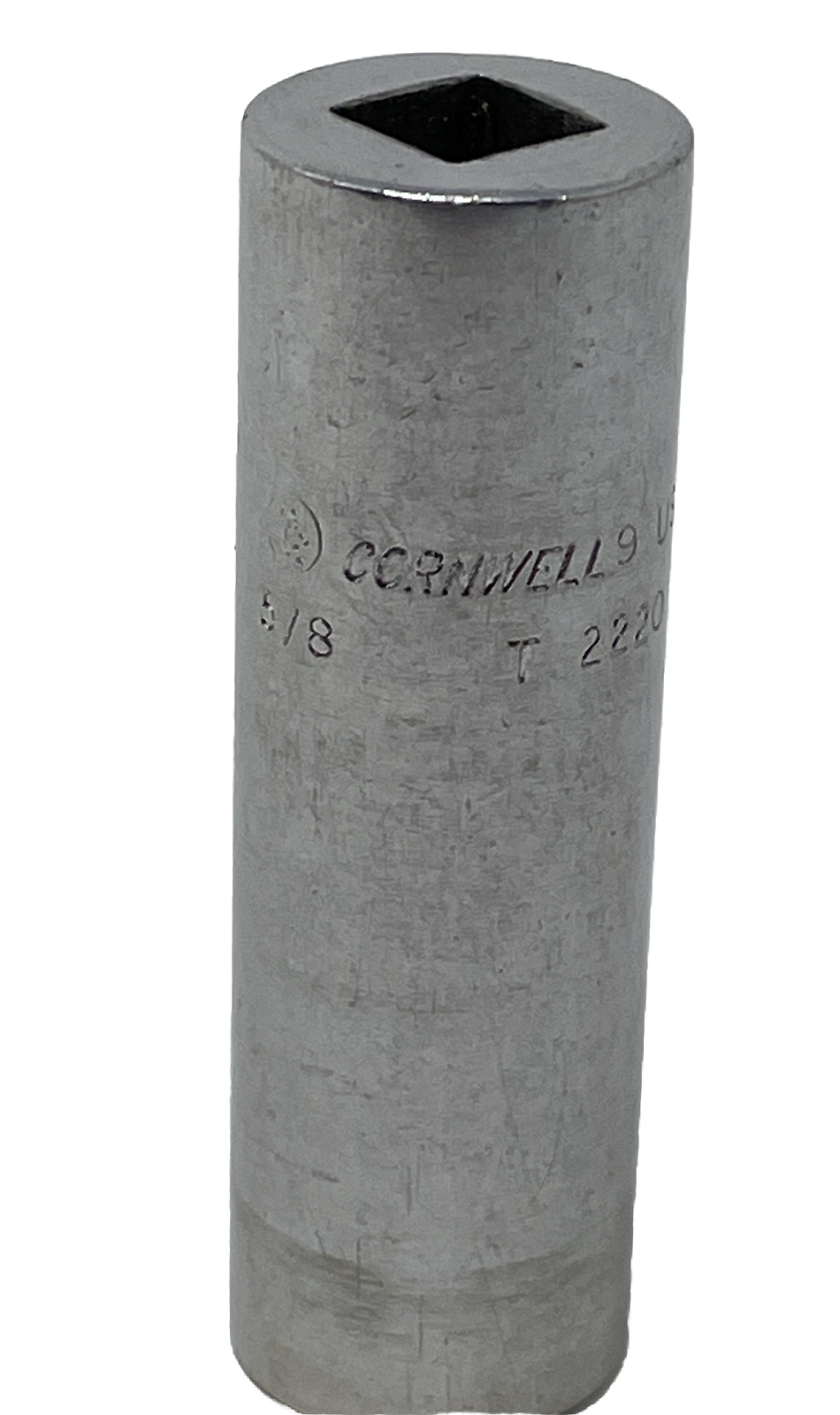 Cornwell Socket 5/8 in 3/8 in Drive T 2220 L Deep Well 6 Point Chrome ...