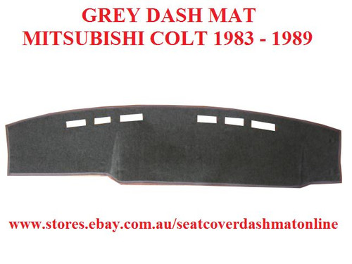 DARK GREY DASH MAT, DASHMAT,DASHBOARD COVER FIT MITSUBISHI COLT 1983 ...