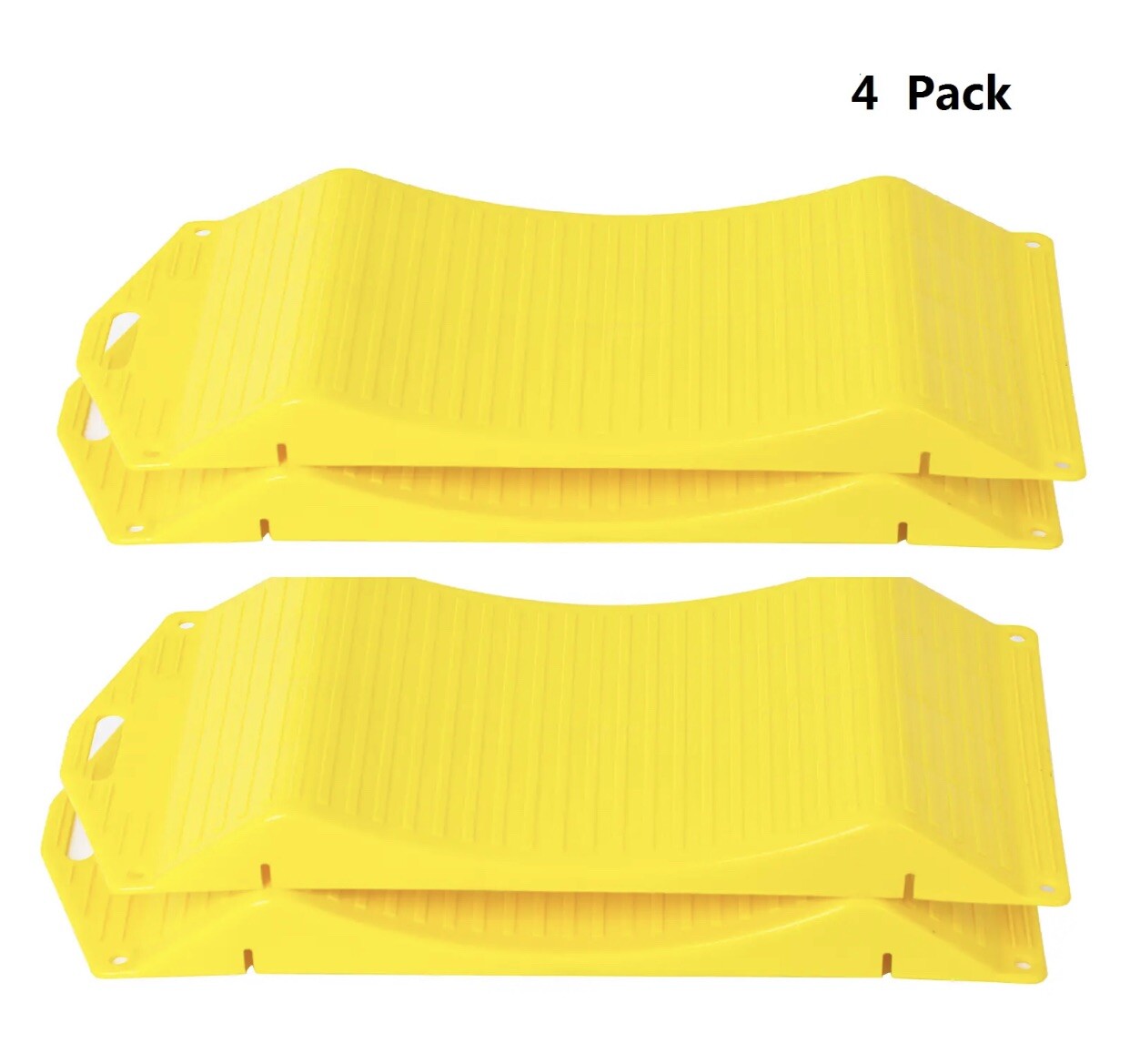 4pcs Yellow Portable Tire Saver Ramps Highly Visible for Flat Spot and ...