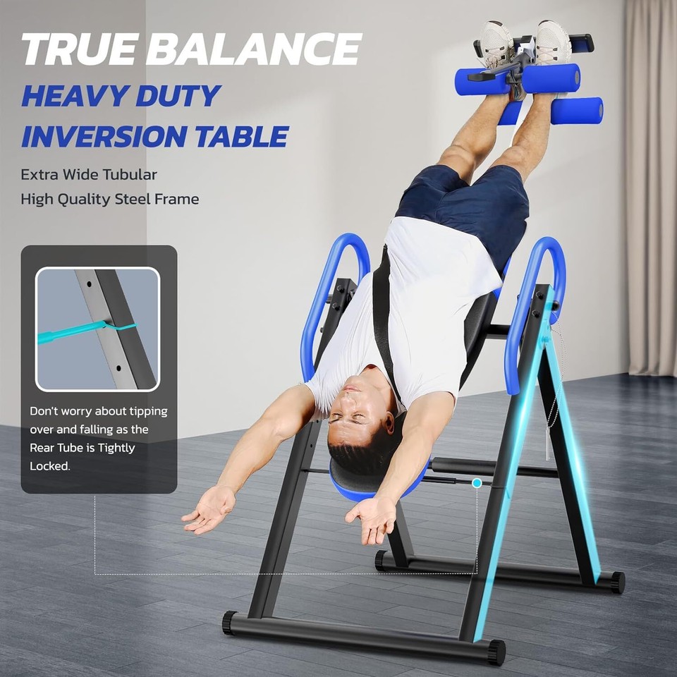 Inversion Table Gravity Stretcher Table Foldable Back Inverter ...