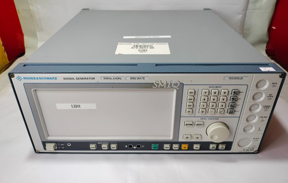 Rohde & Schwarz SMIQ 06L 1125.5555.26 300kHz-6.4GHz Signal Generator | eBay