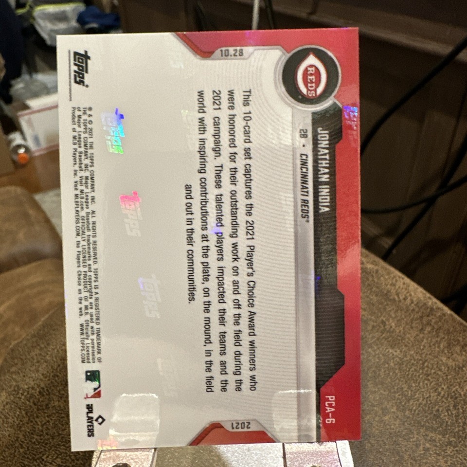 2021 Topps Now JONATHAN INDIA RC Outstanding NL Rookie of the Year #PCA ...