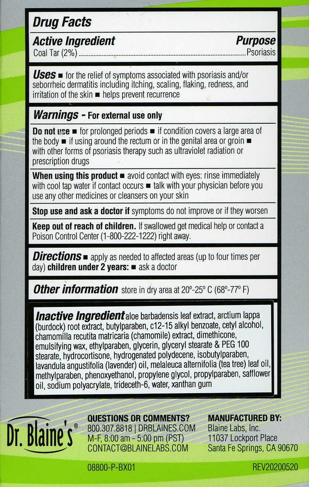 Dr. Blaine's RevitaDERM PSORIASIS FORMULA Treatment SKIN CARE Itching ...