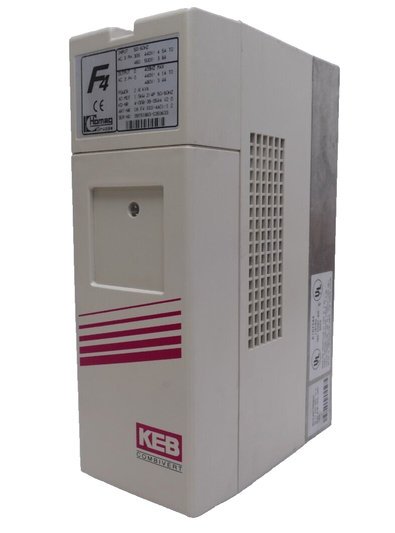 Keb Combivert F4 Homag 09.F4.S1D-4A01 V1.2 Frequenzumrichter 09.F4.S1D ...