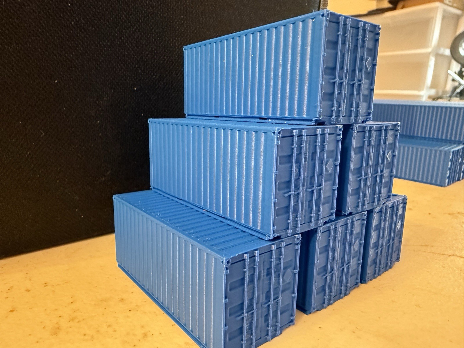 6 Ho Scale 20ft Shipping Containers | eBay