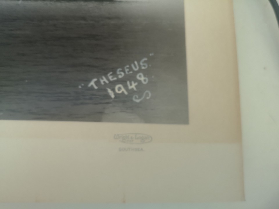 HMS Theseus - post WW2- British Royal Navy - original Photograph. Korea ...