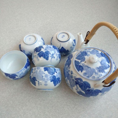 Arita Ware Tsurumatsu Teacup 5 Guests Teapot Set | eBay