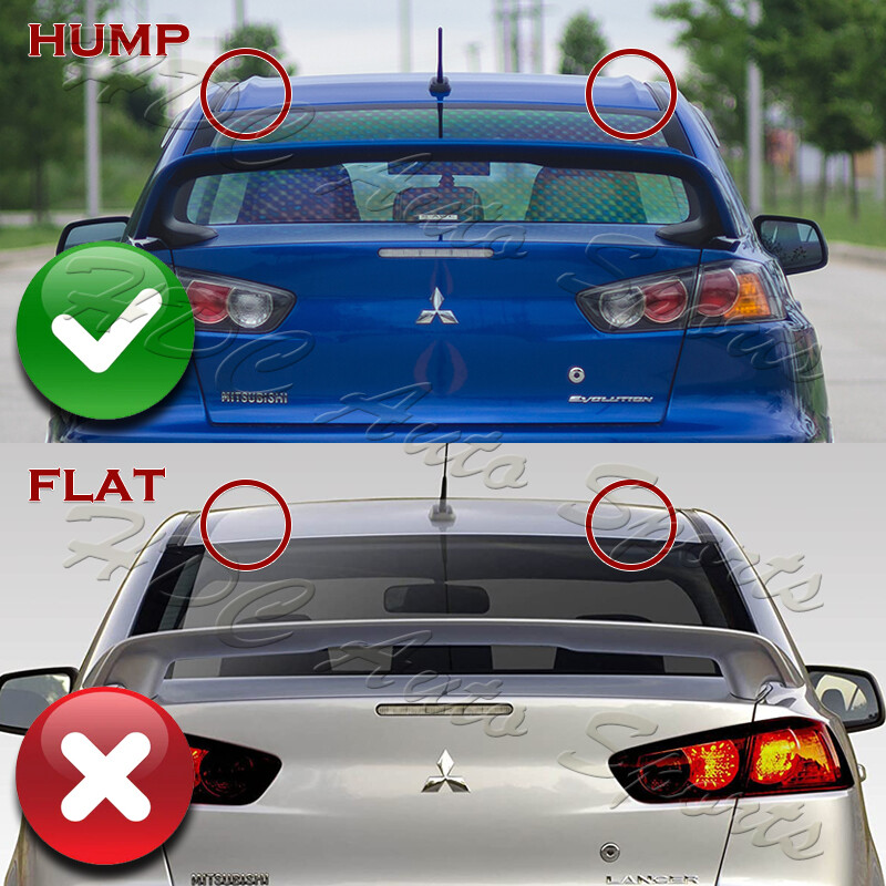 For 08-15 Evolution X Carbon Fiber Vortex Generator Roof Spoiler W ...