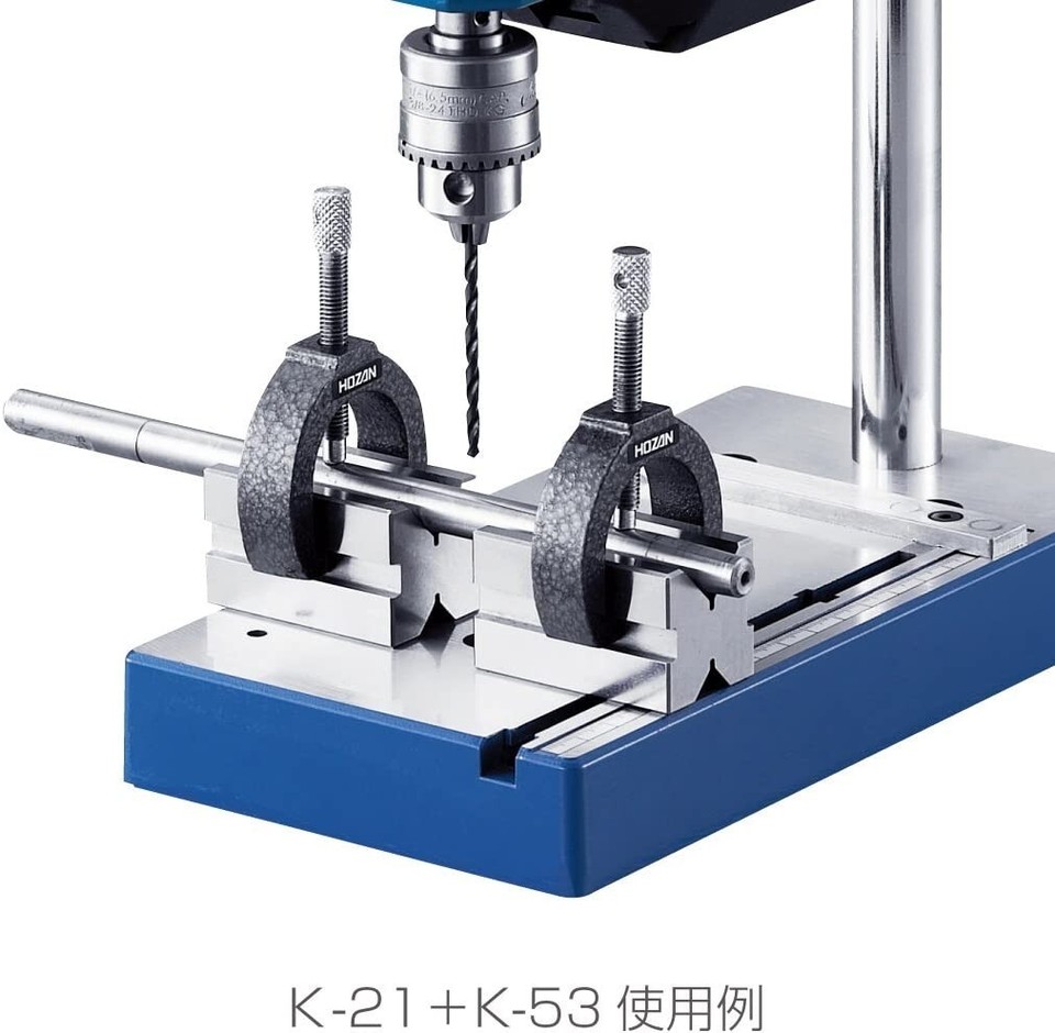 HOZAN V-Block Vise K-53 For K-280,K-21 Jaws Size:3~20mm 2-pc Set Made ...