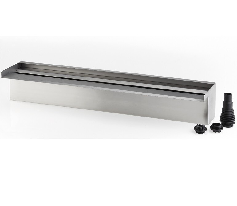 Oase Waterfall 60 90 Water Blade Stainless Steel Garden Pond LED ...