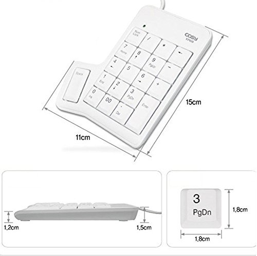 20 Key Plus Keypad Added Tab, 00, Backspace Numeric Keypad USB 2.0 ...