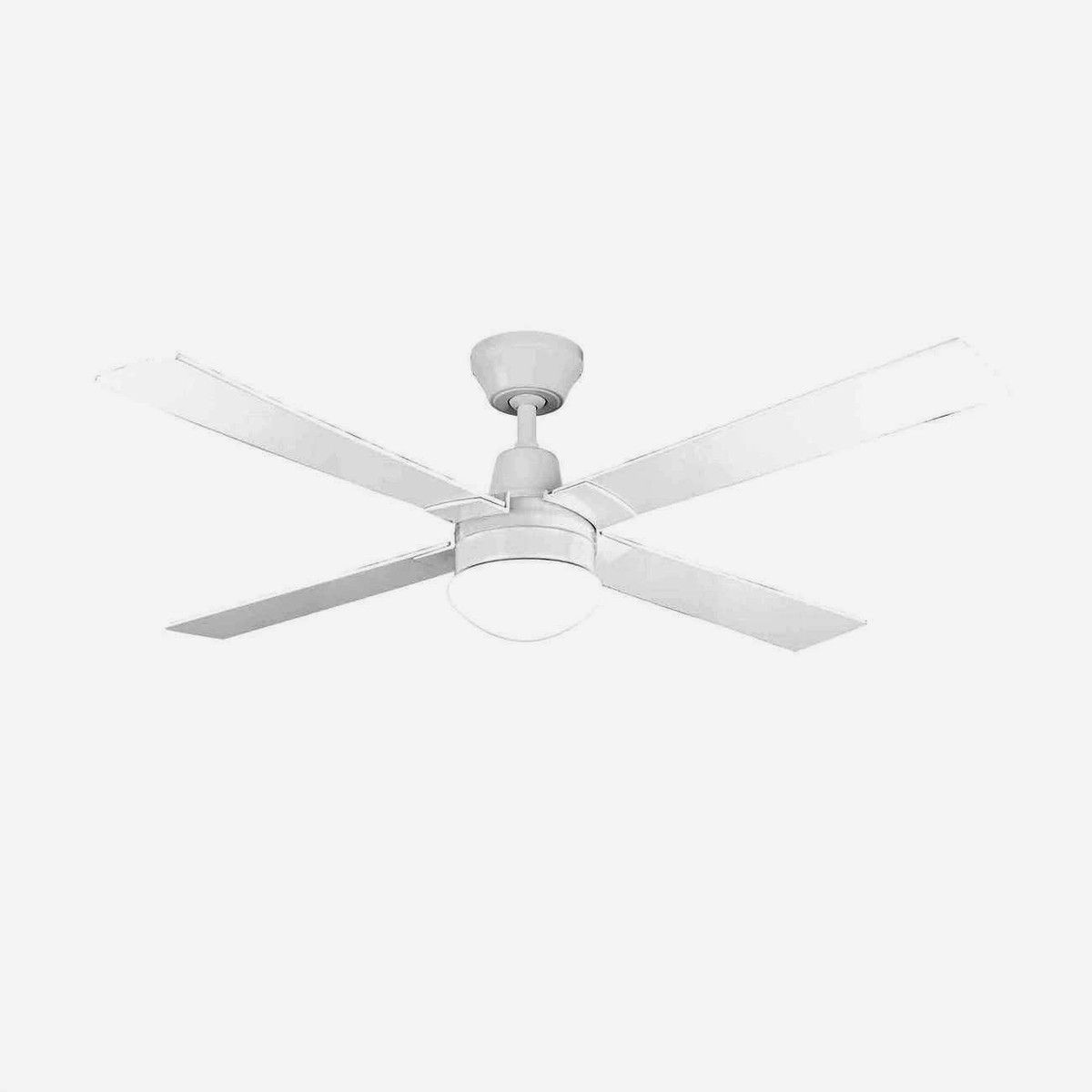4 Blade White Ceiling Fan With Light | Shelly Lighting