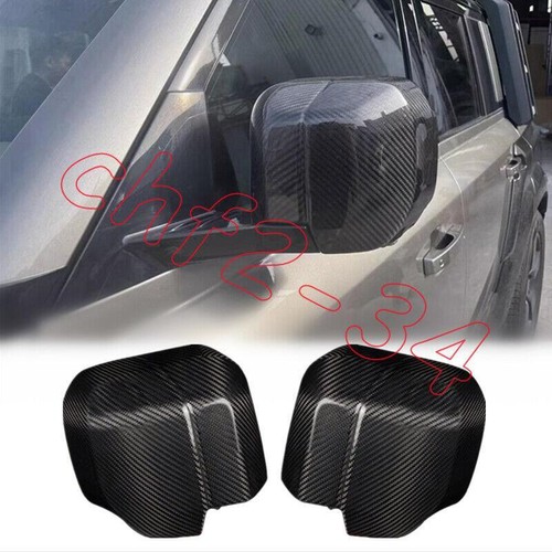 FIT FOR DEFENDER L663 90/110/130 2020-24 DRY CARBON REAR VIEW SIDE ...