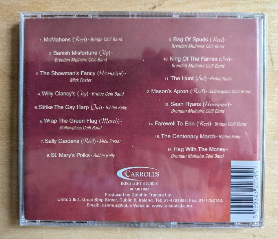 CD The Best of Traditional Irish Dance Music (CD, 2003, Carroll's ...