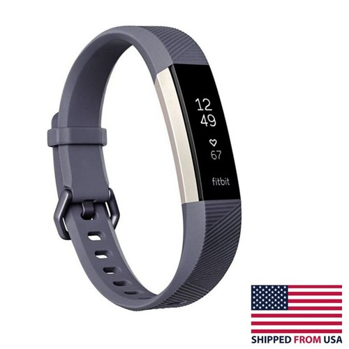 Fitbit Alta HR Activity Tracker Heart Rate FB408 Grey Blue | eBay