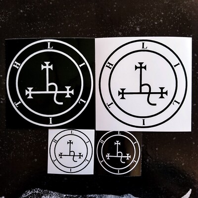 Lilith Sigil Seal 4 x 4" Waterproof Vinyl Sticker [💪 HQ Durability ...