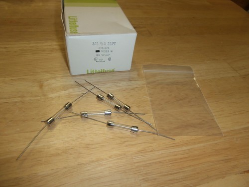 Lot/5 Littelfuse 3/8 Amp 250 VAC Slow-Blow Axial Lead Fuse,315.375,NOS ...