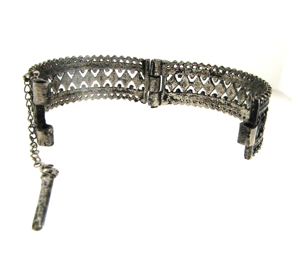 Vintage Hinged Bangle Bracelet in Beaded Filigree Design 1*7.5inch | eBay